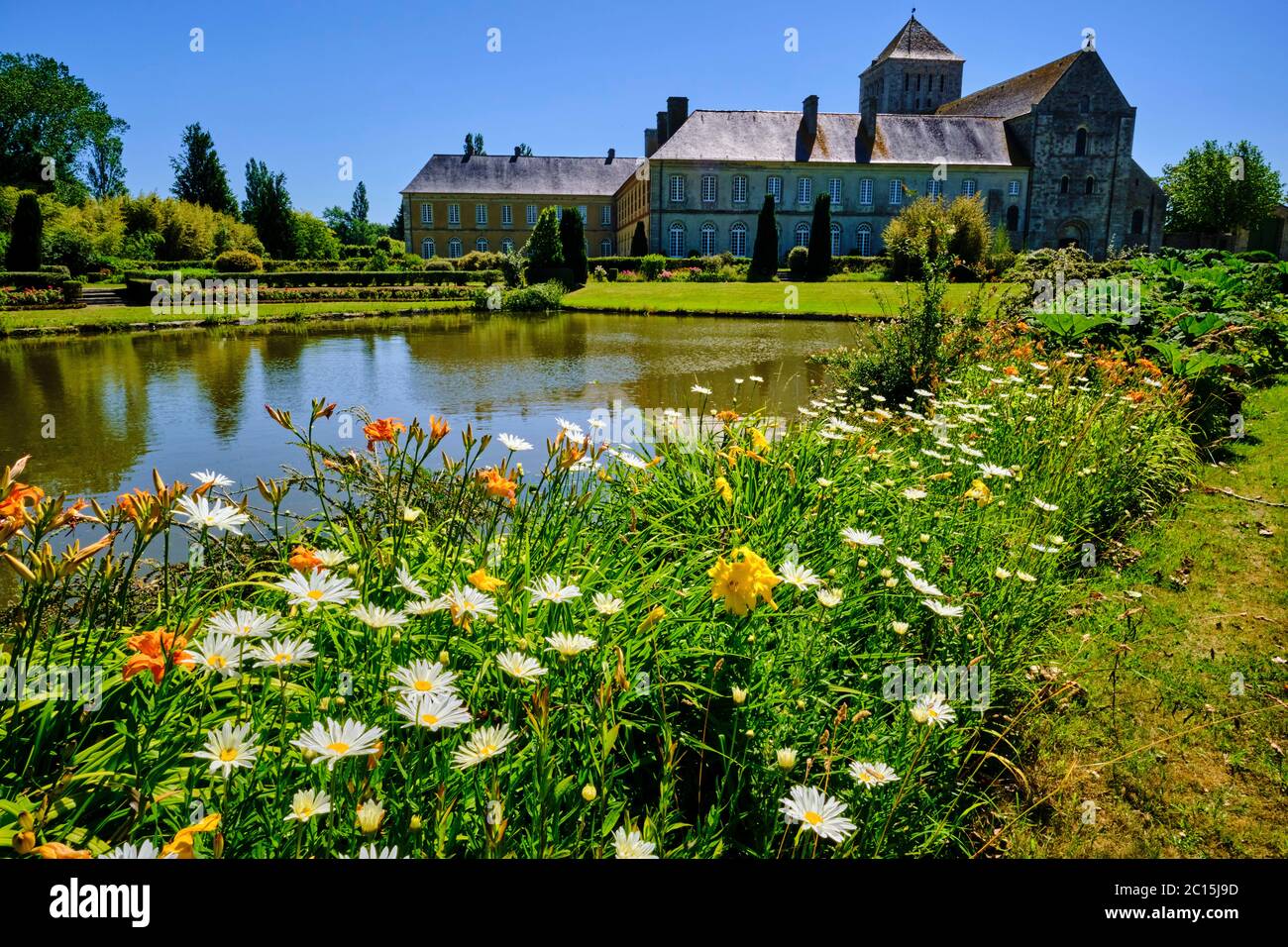 Lessay church hi-res stock photography and images - Alamy