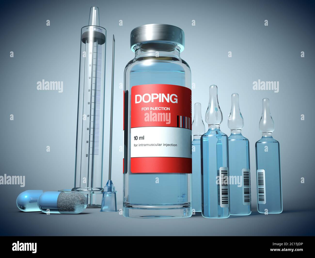 Doping substances in a vial, in ampules and in capsule form and an ...