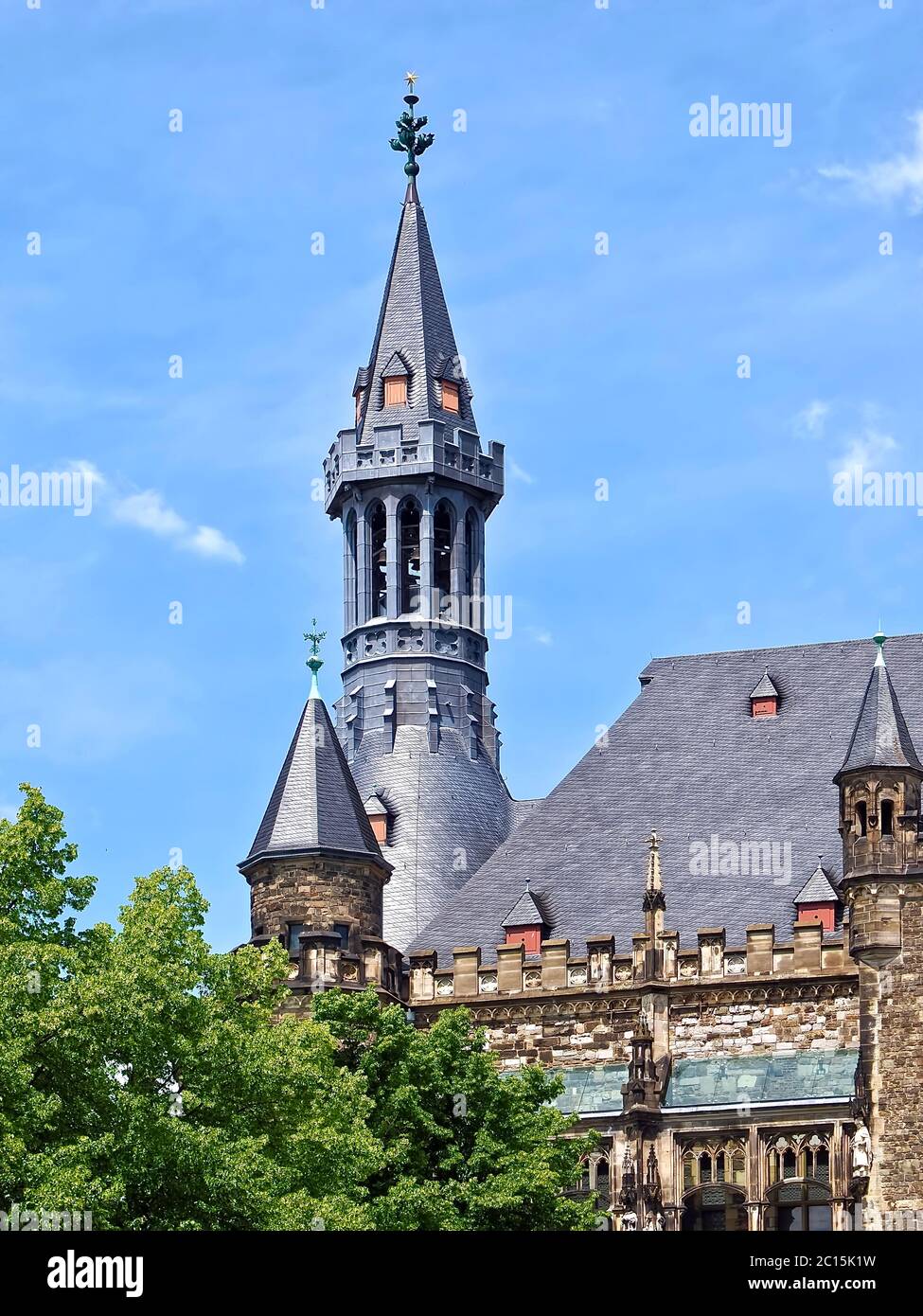 Historic city hall or Rathaus in Aachen Stock Photo - Alamy