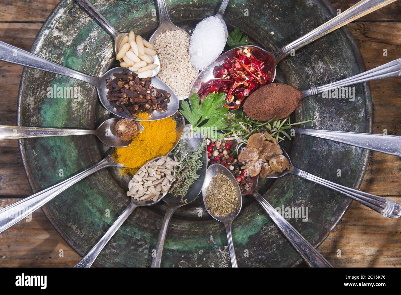 The spices in the kitchen Stock Photo - Alamy
