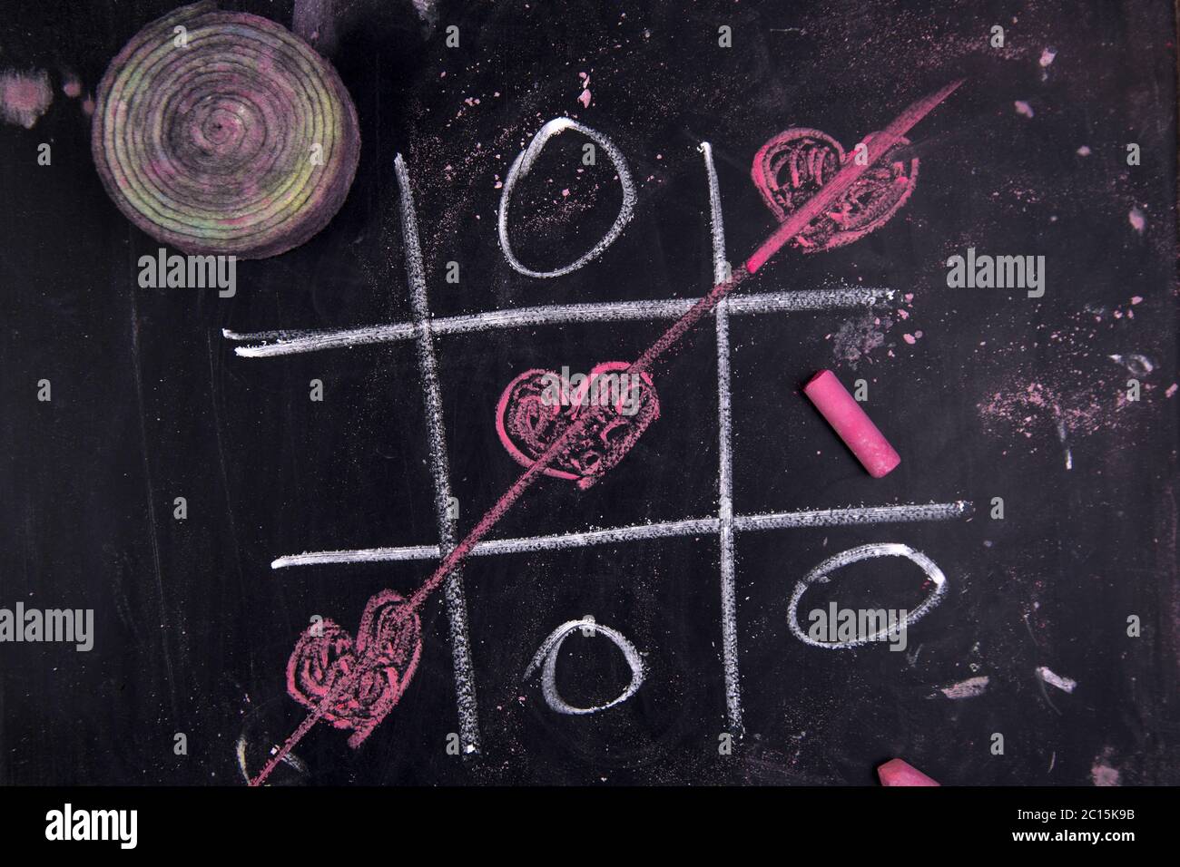 The game of tris Stock Photo - Alamy