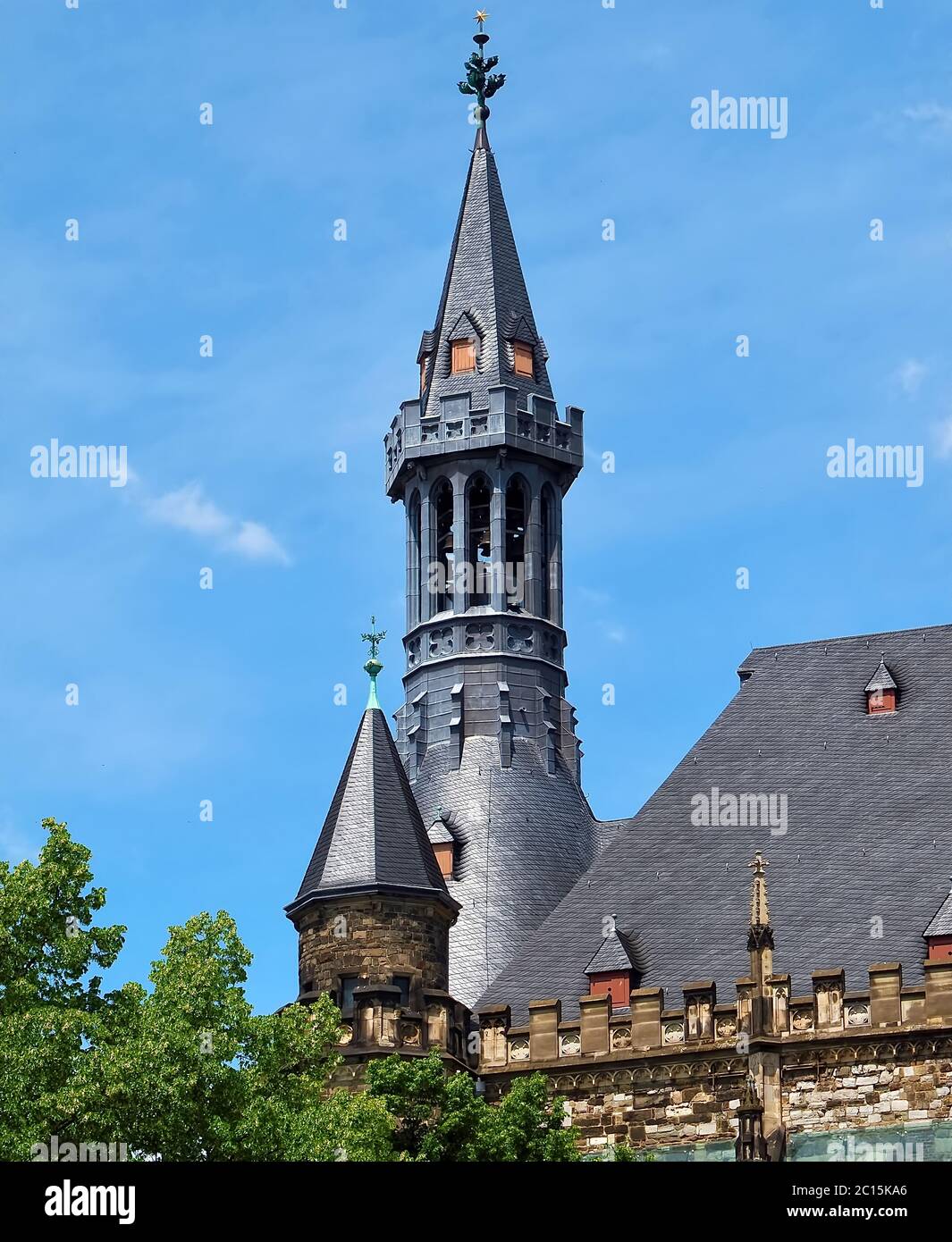 Historic city hall or Rathaus in Aachen Stock Photo - Alamy