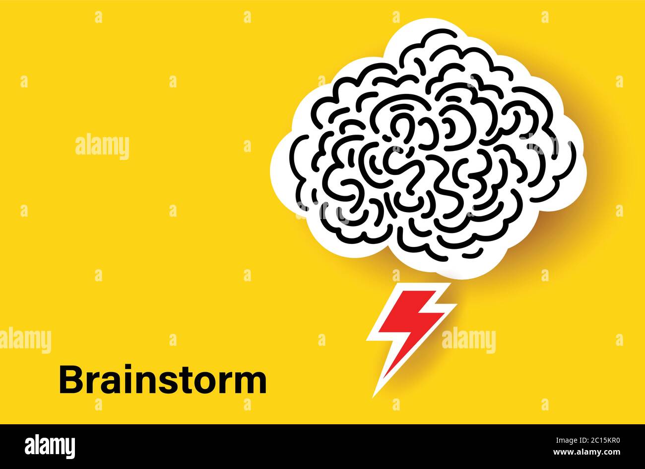 Brainstorm creative idea, Success concept, lamp vector design Stock ...