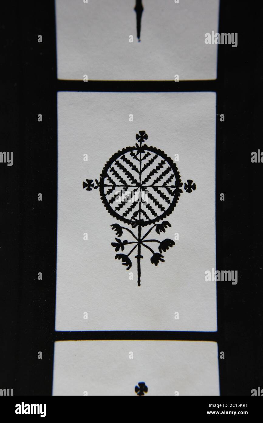 Fine 70s vintage black and white photography of the Christian cross ...