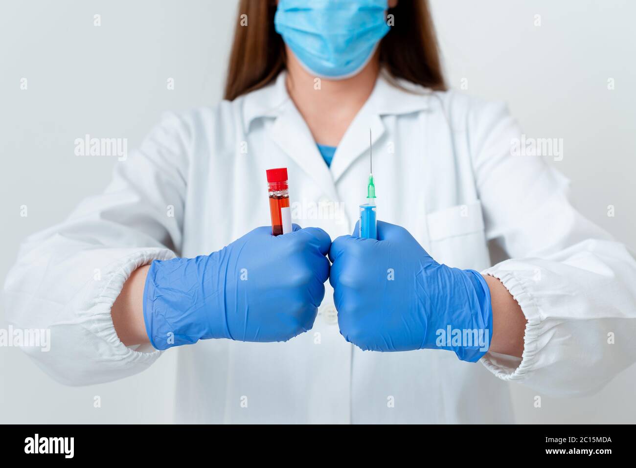 Laboratory Blood Test Sample Shown For Medical Diagnostic Analysis ...