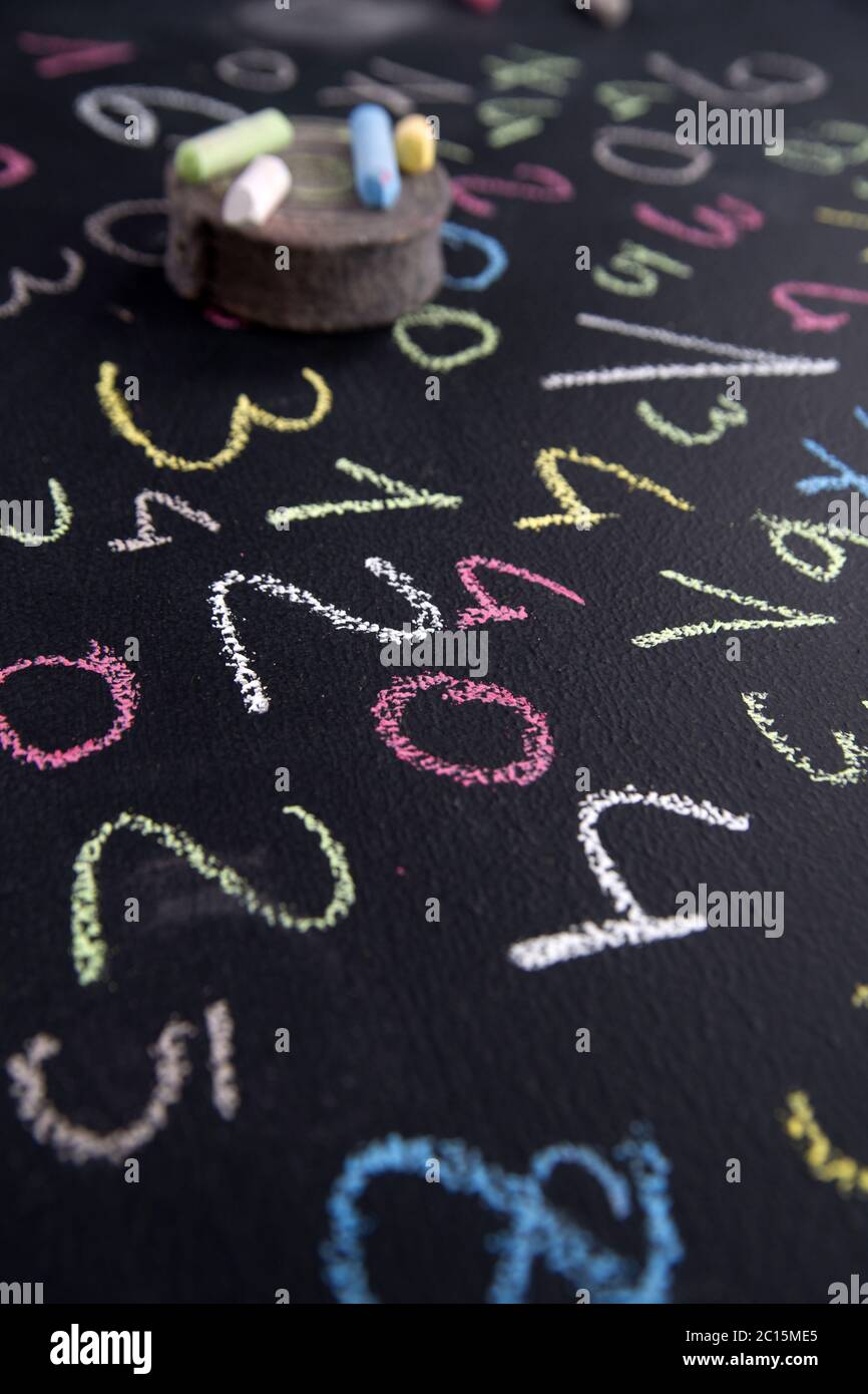 Various colored numbers Stock Photo - Alamy