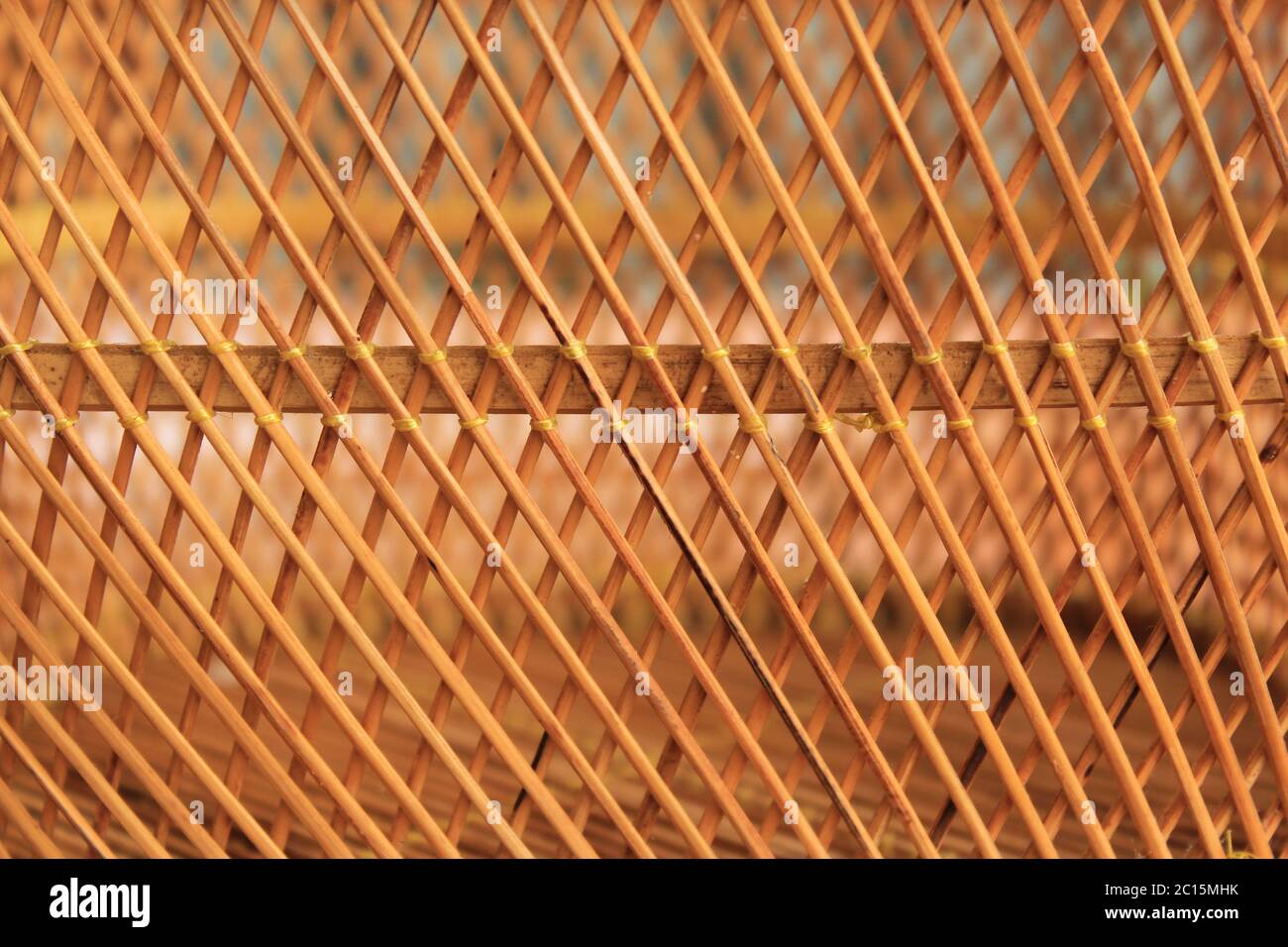Handmade wooden basket pattern background Stock Photo - Alamy