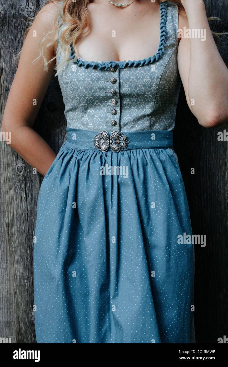 Traditional Bavarian dress called Dirndl Stock Photo - Alamy