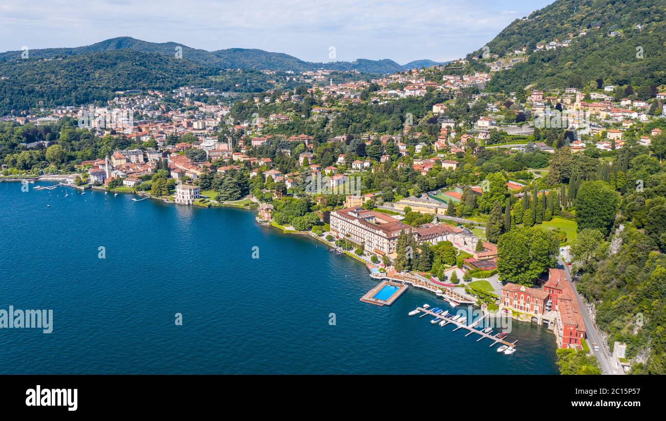 Village of Cernobbio and luxury hotel of Villa d'Este. Holidays in ...