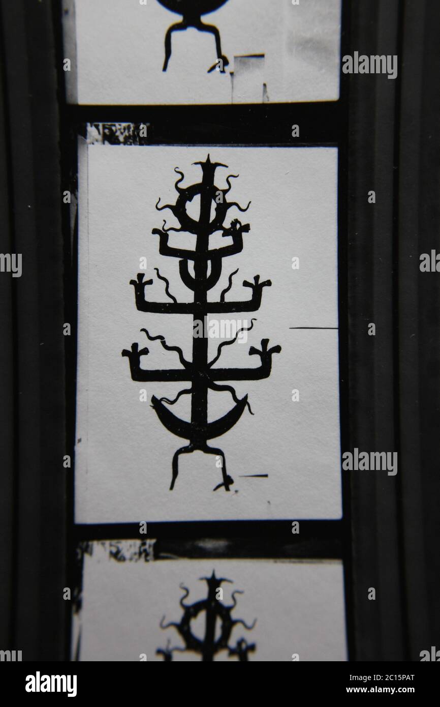Fine 70s vintage black and white photography of the Christian cross ...