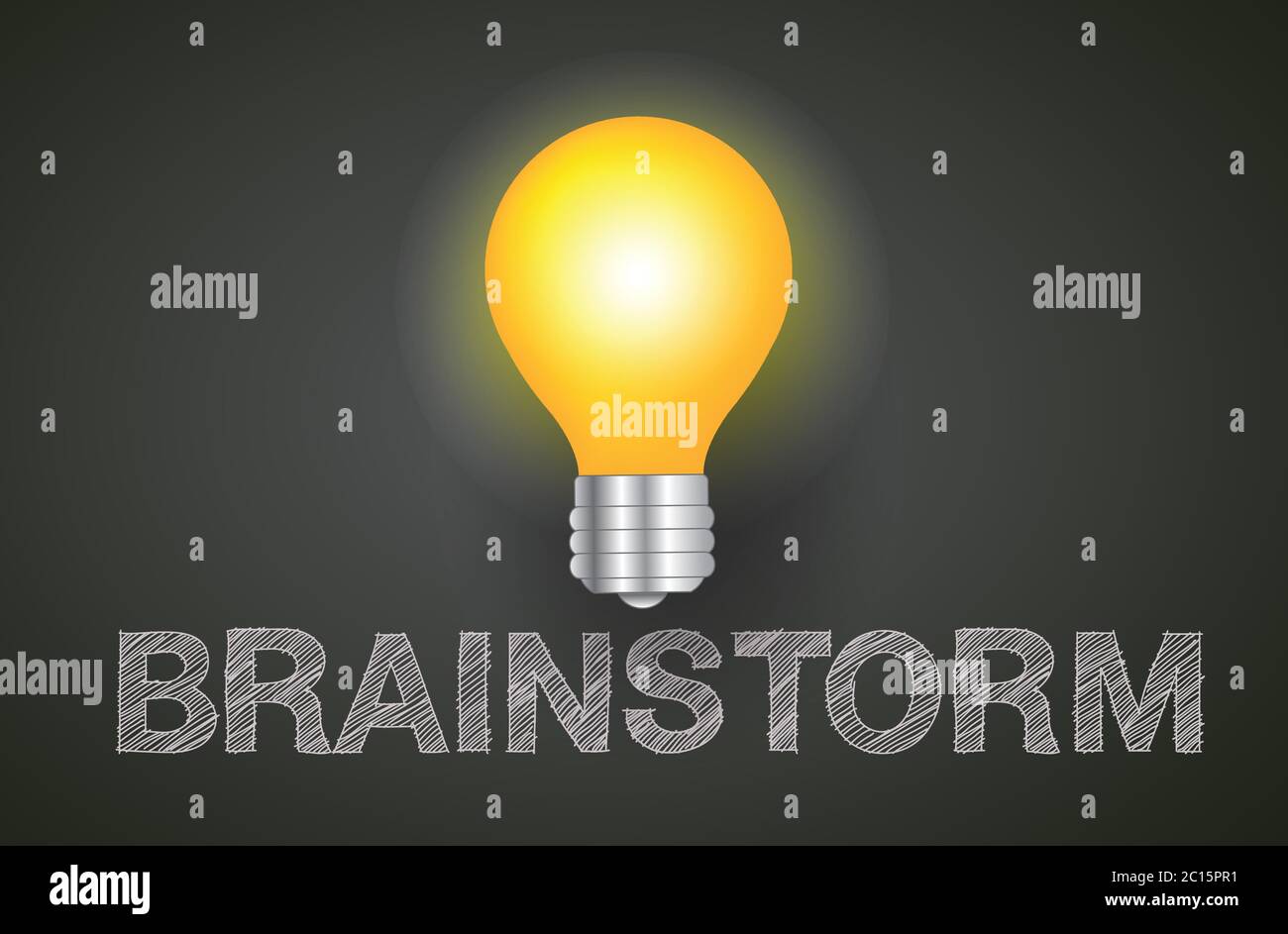 Brainstorm creative idea, Success concept, lamp vector design Stock ...
