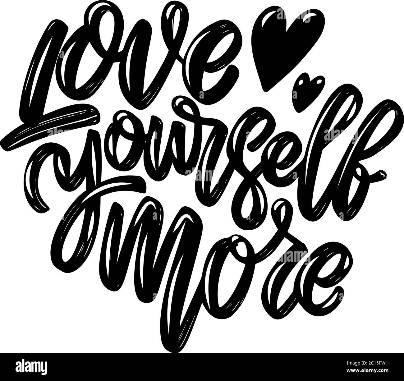 Love yourself Black and White Stock Photos & Images - Alamy