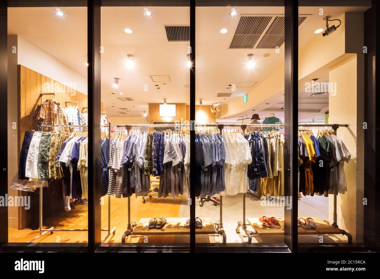 fashion store from glass Stock Photo - Alamy