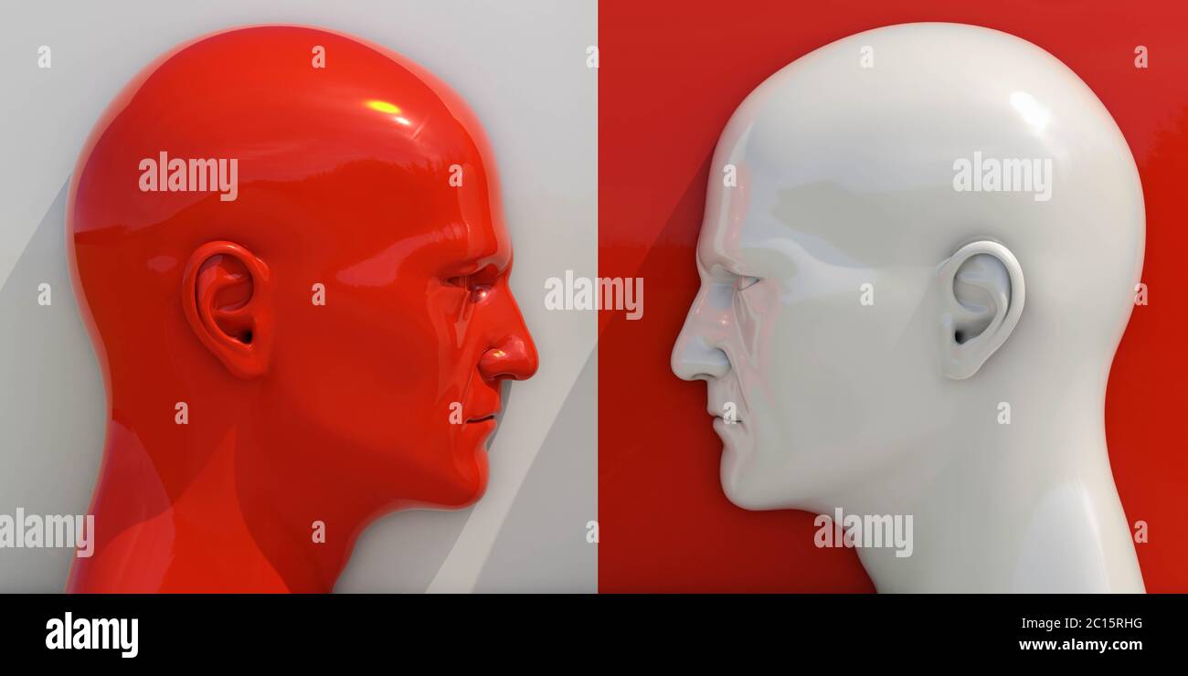 Schematic Image of Confrontation Stock Photo - Alamy Schematic Image of Confrontation Stock Photo - Alamy