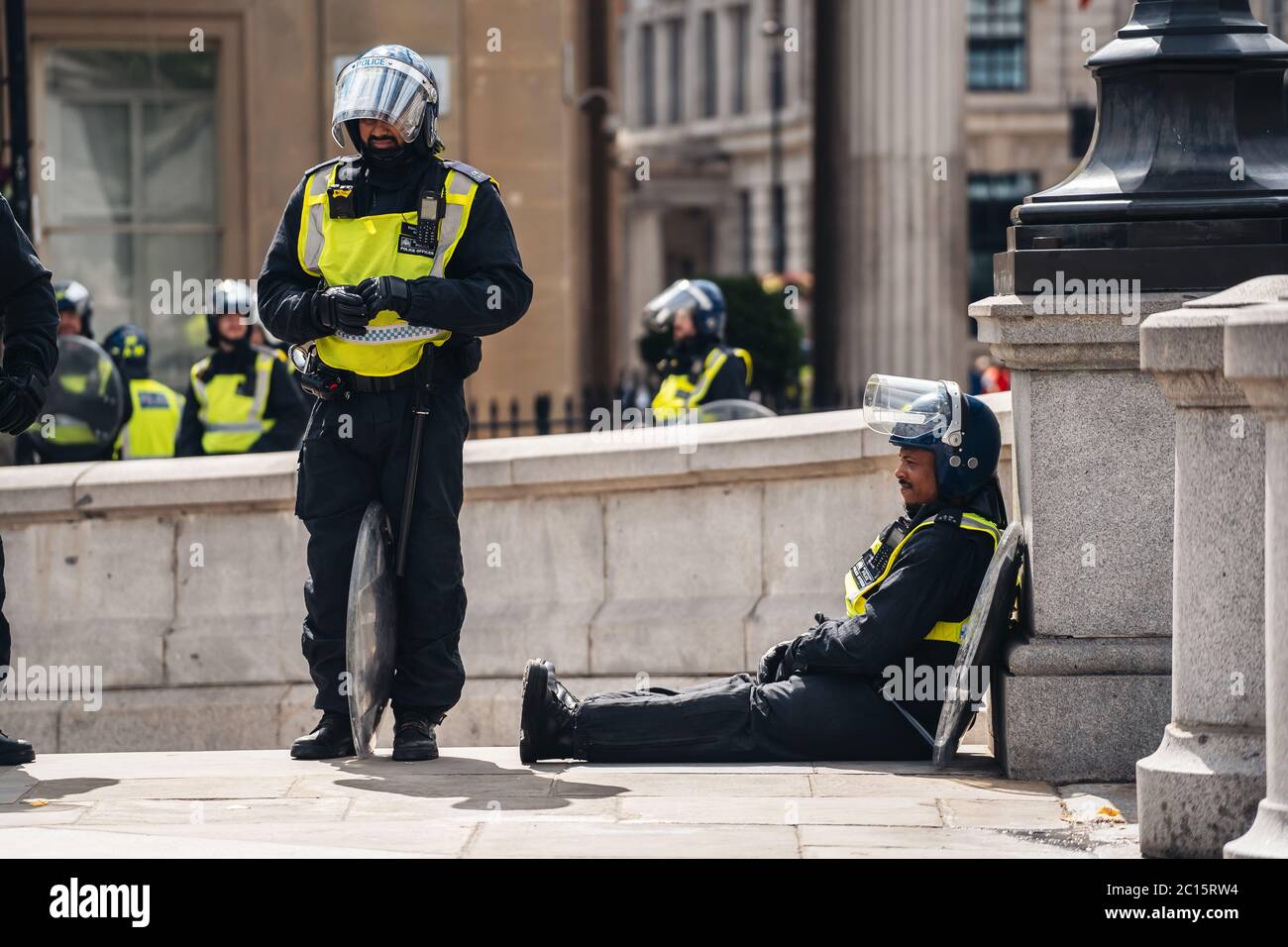 London / UK - 06/13/2020: Black Lives Matter protest during lockdown ...