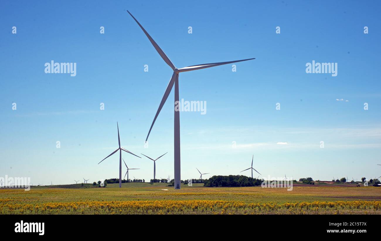 Wind Farm in North Western Indiana Stock Photo - Alamy