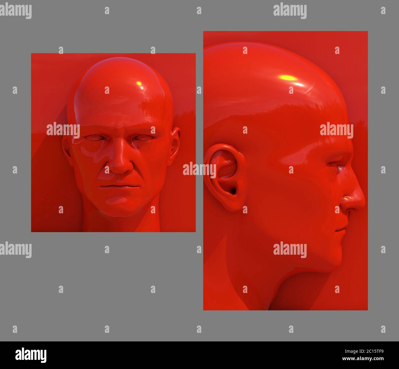 Pop Art Heads Stock Photo - Alamy