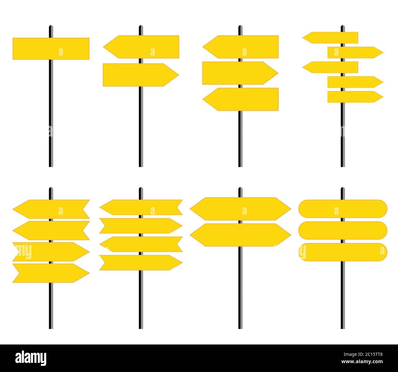 Road signs icons set, street signs, vector design Stock Vector Image ...