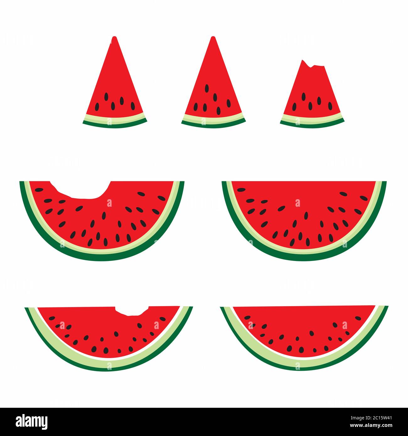 watermelon, vector illustration Stock Vector Image & Art - Alamy