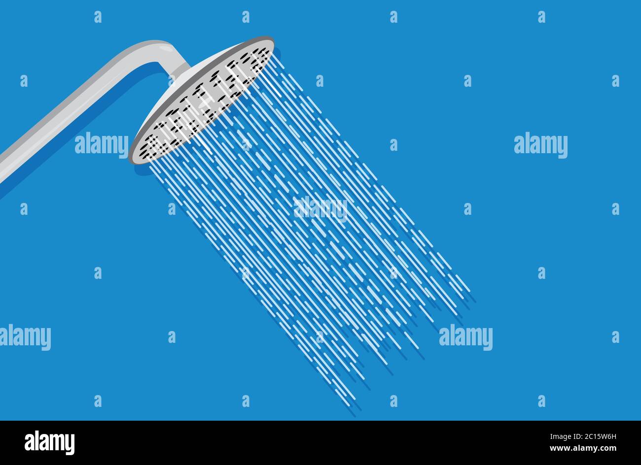 Rain shower water pouring Stock Vector Images - Alamy