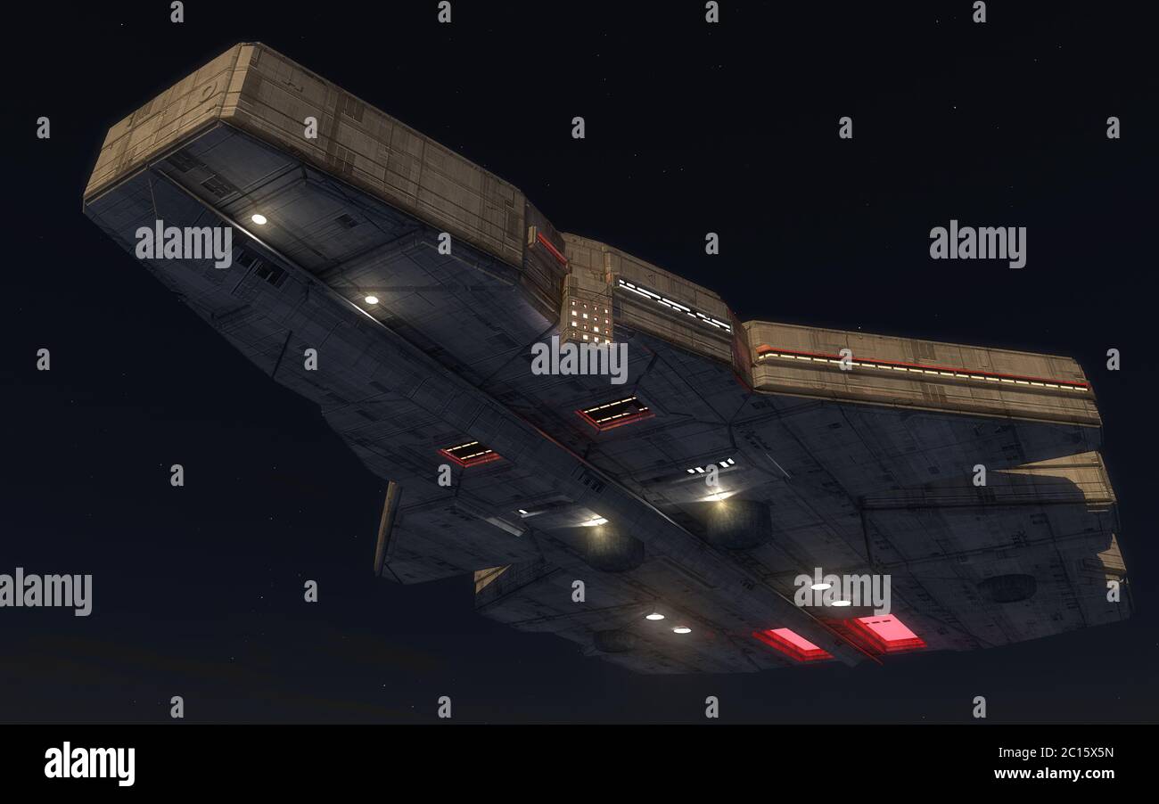 3d render. Unidentified flying object Stock Photo - Alamy