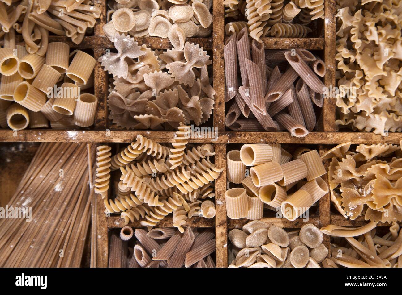 Whole wheat pasta Stock Photo - Alamy