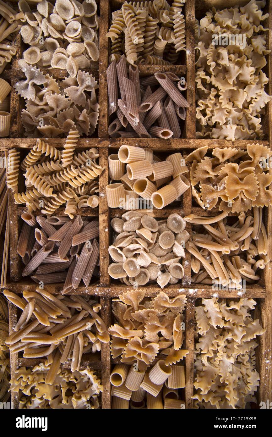 Whole wheat pasta Stock Photo - Alamy