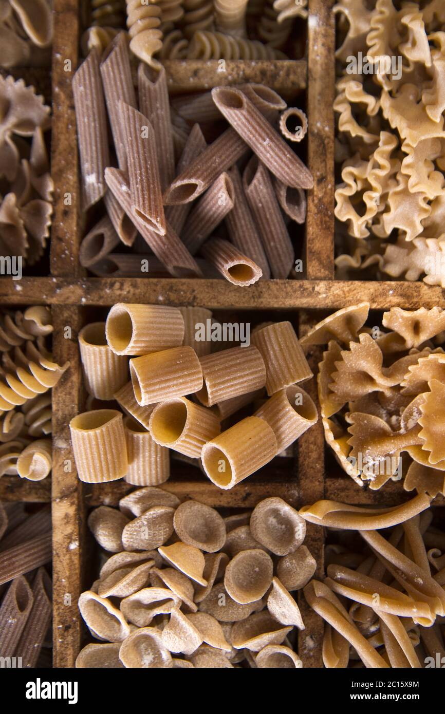 Whole wheat pasta Stock Photo - Alamy