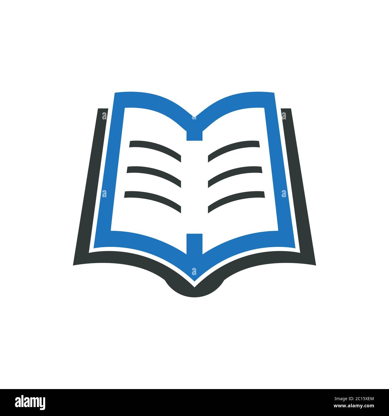 Open book icon hi-res stock photography and images - Alamy