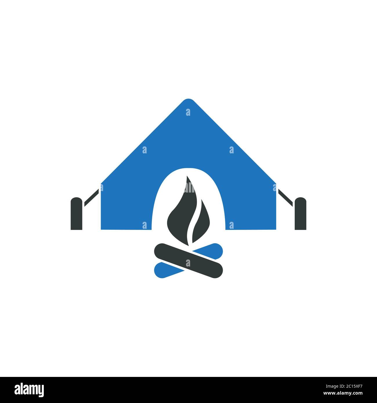 Camp tent icon hi-res stock photography and images - Alamy