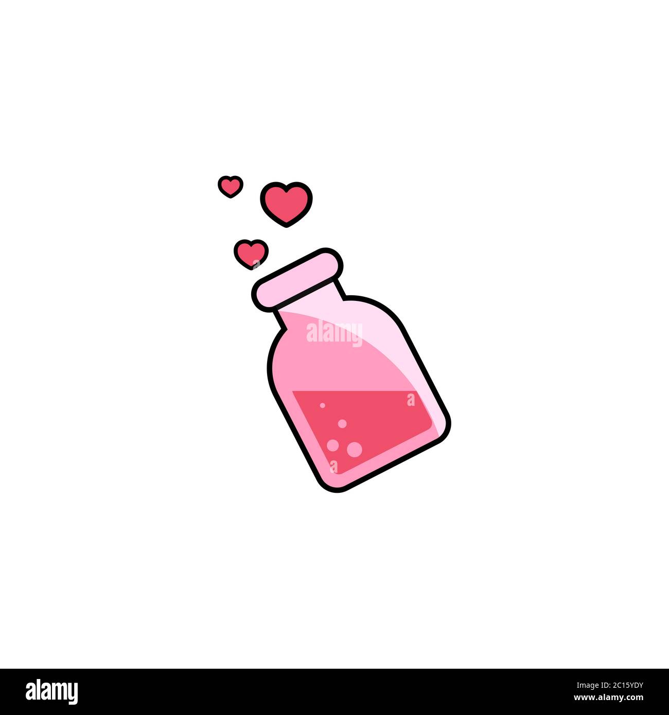 Love potion concept red Stock Vector Images - Alamy