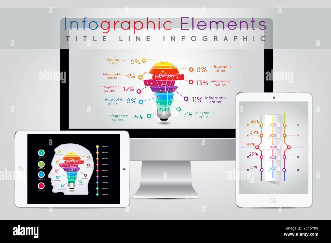 Detailed colorful infographic elements Stock Vector Image & Art - Alamy