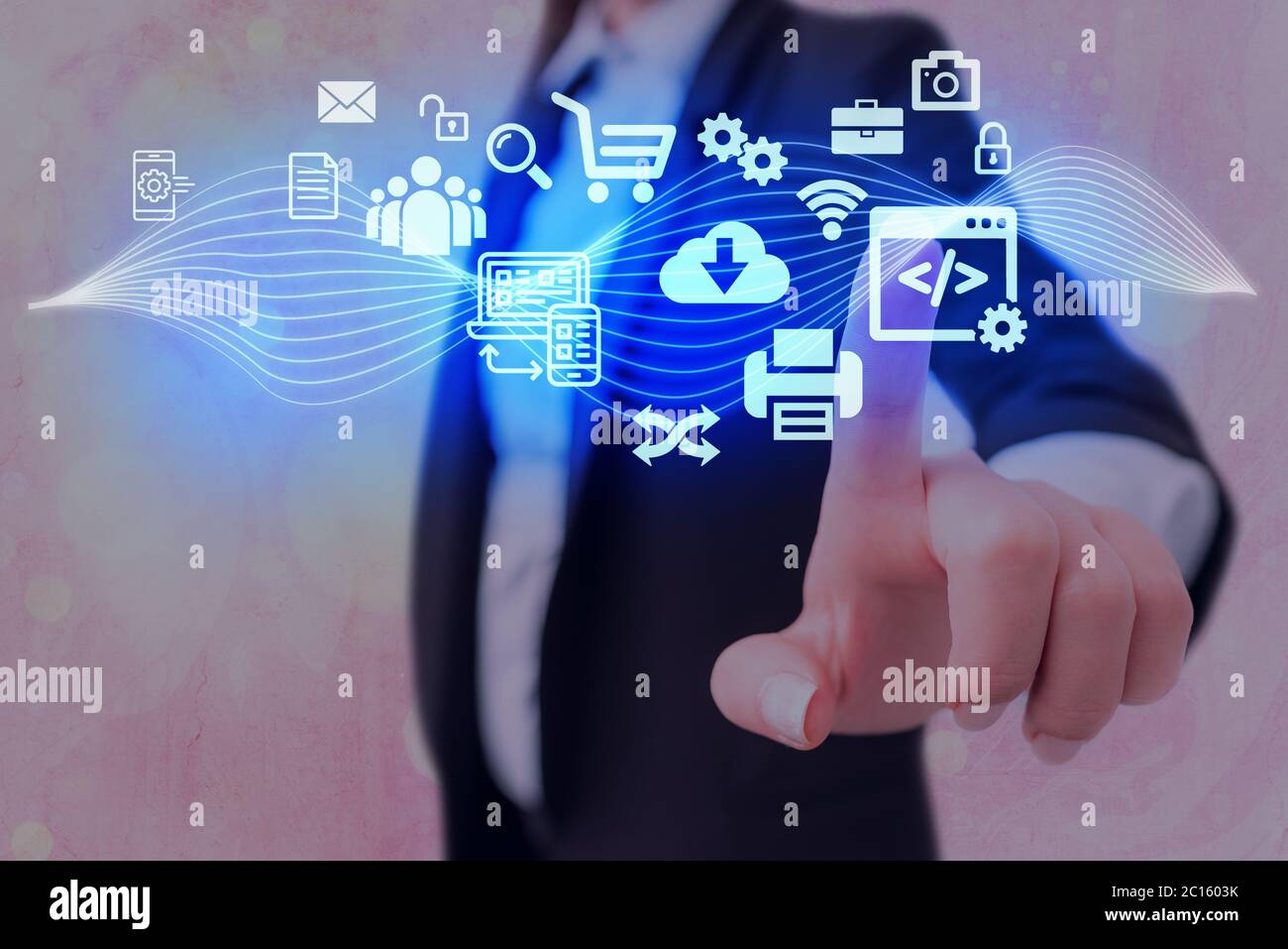 Information Digital Technology Network Connection Infographic Elements ...