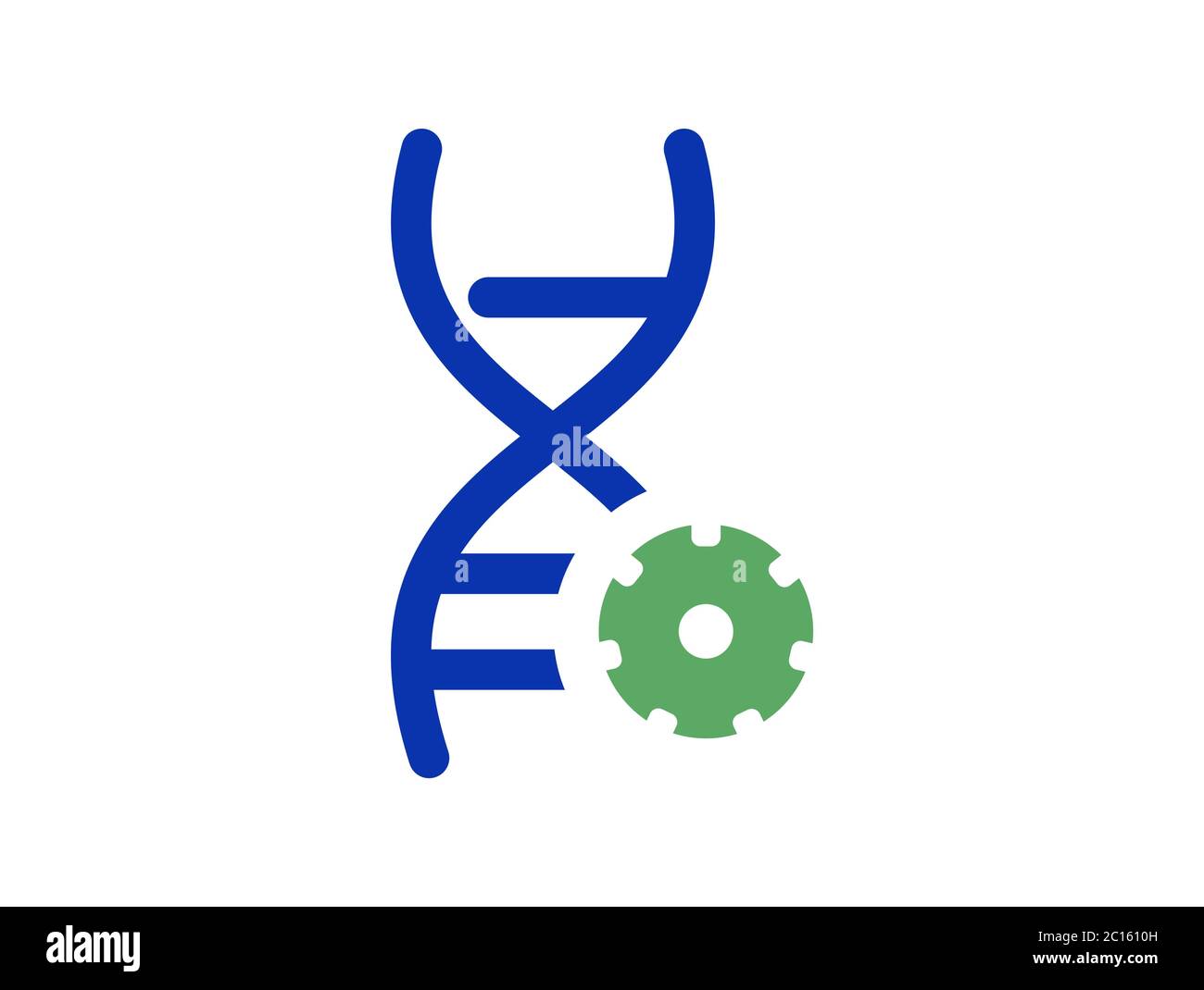 DNA Settings Medical Line Icon - Vector Transparent Background Stock ...
