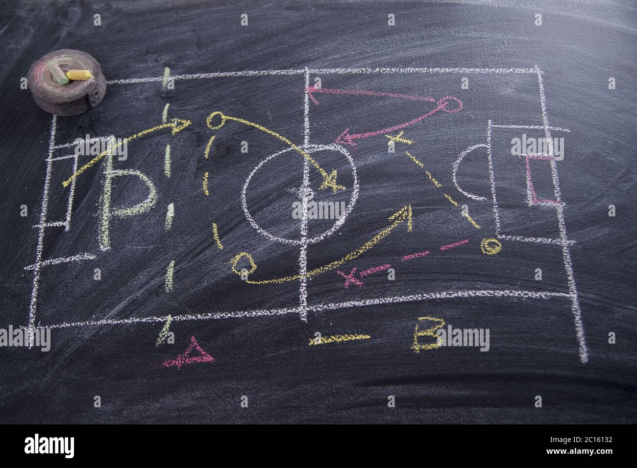 Football coaching tactics hi-res stock photography and images - Alamy