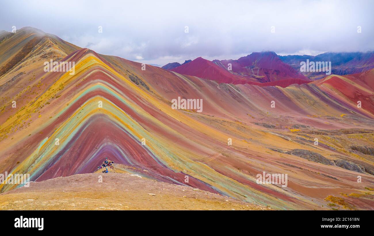 Rainbow mountain peru hi-res stock photography and images - Alamy