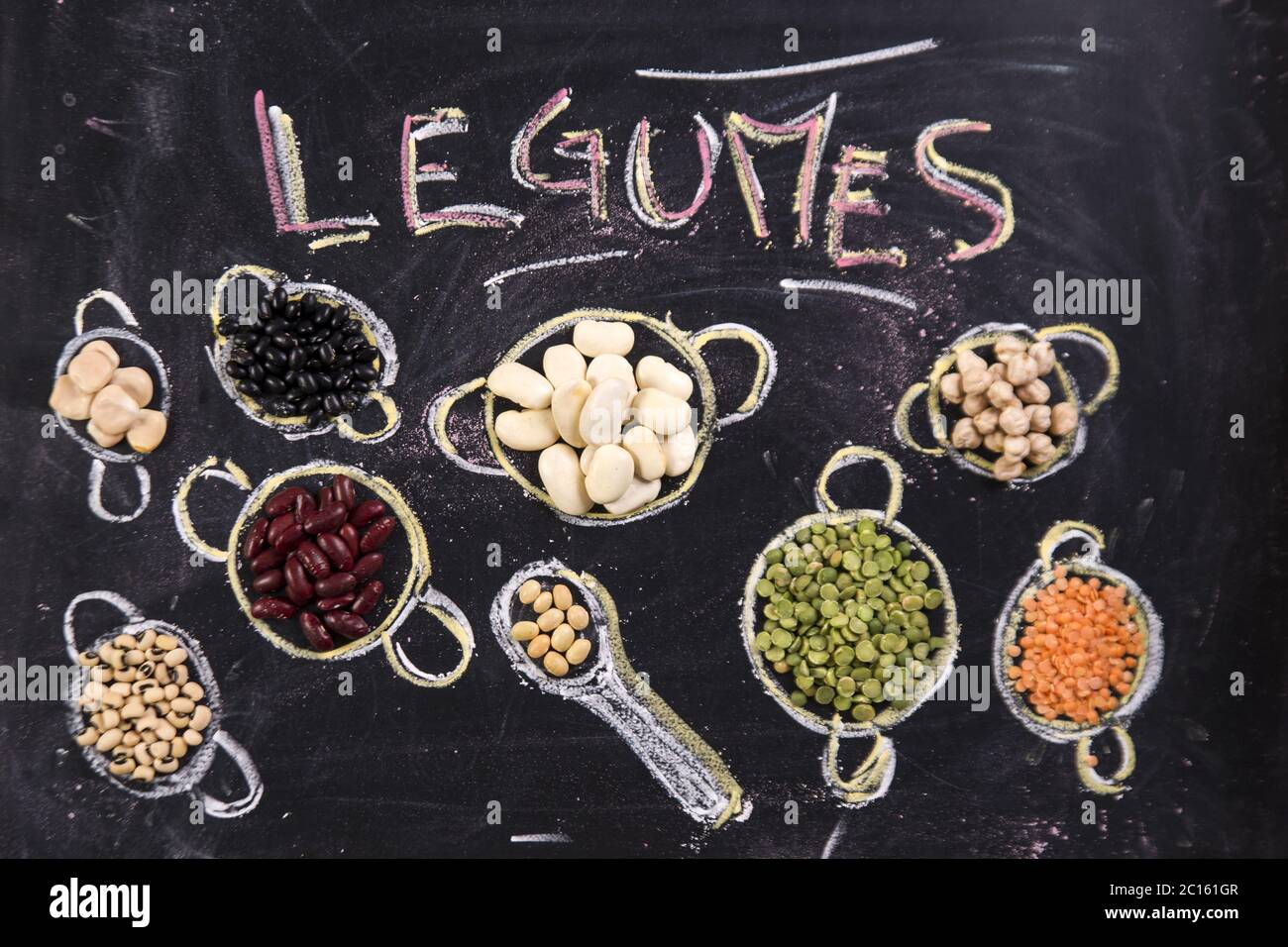 Variety of legumes Stock Photo - Alamy