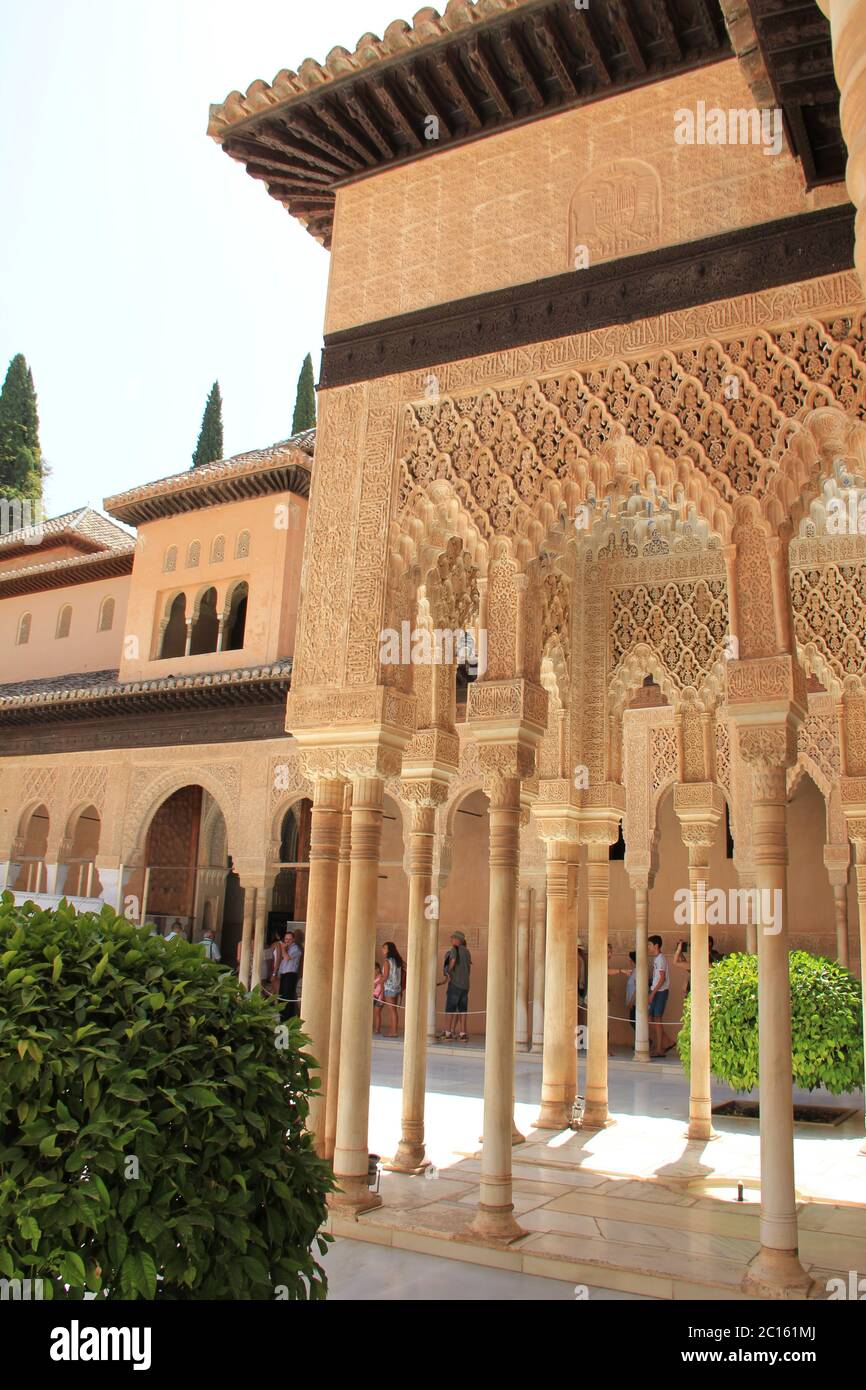 The Alhambra a palace and fortress complex located in Granada Stock ...