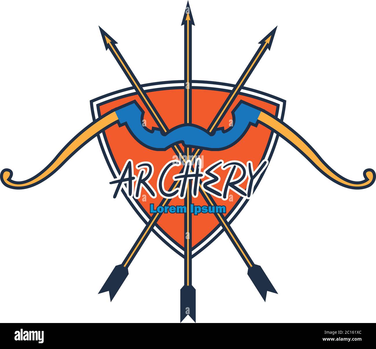 archery logo with text space for your slogan / tag line, vector ...