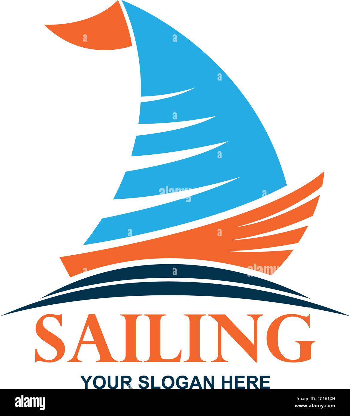 sailing logo with text space for your slogan / tag line, vector ...