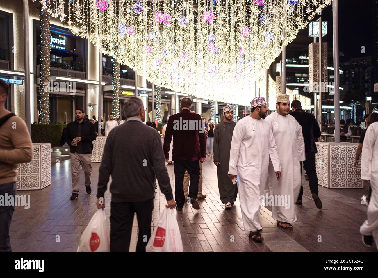 Dubai / United Arab Emirates - February 1, 2020: Local Emirati Muslim ...