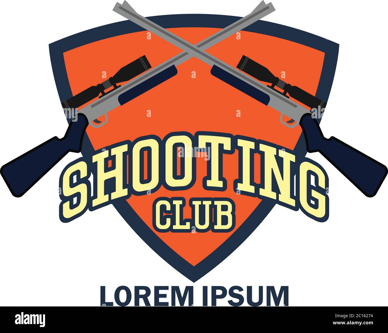 shooting logo with text space for your slogan / tag line, vector ...