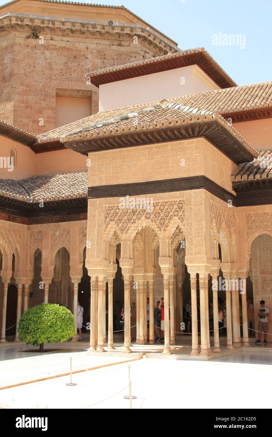 The Alhambra a palace and fortress complex located in Granada Stock ...
