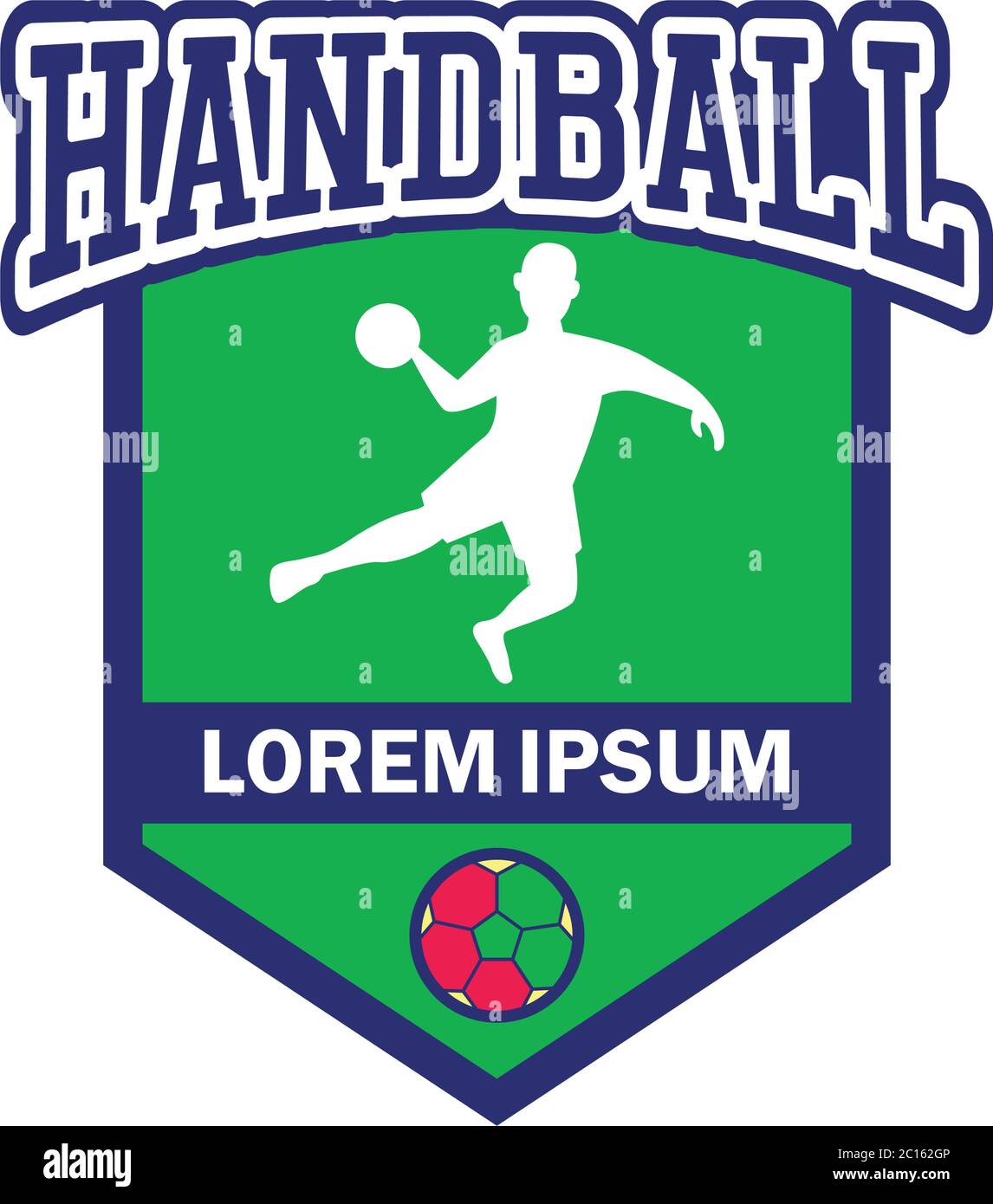handball logo with text space for your slogan / tag line, vector ...