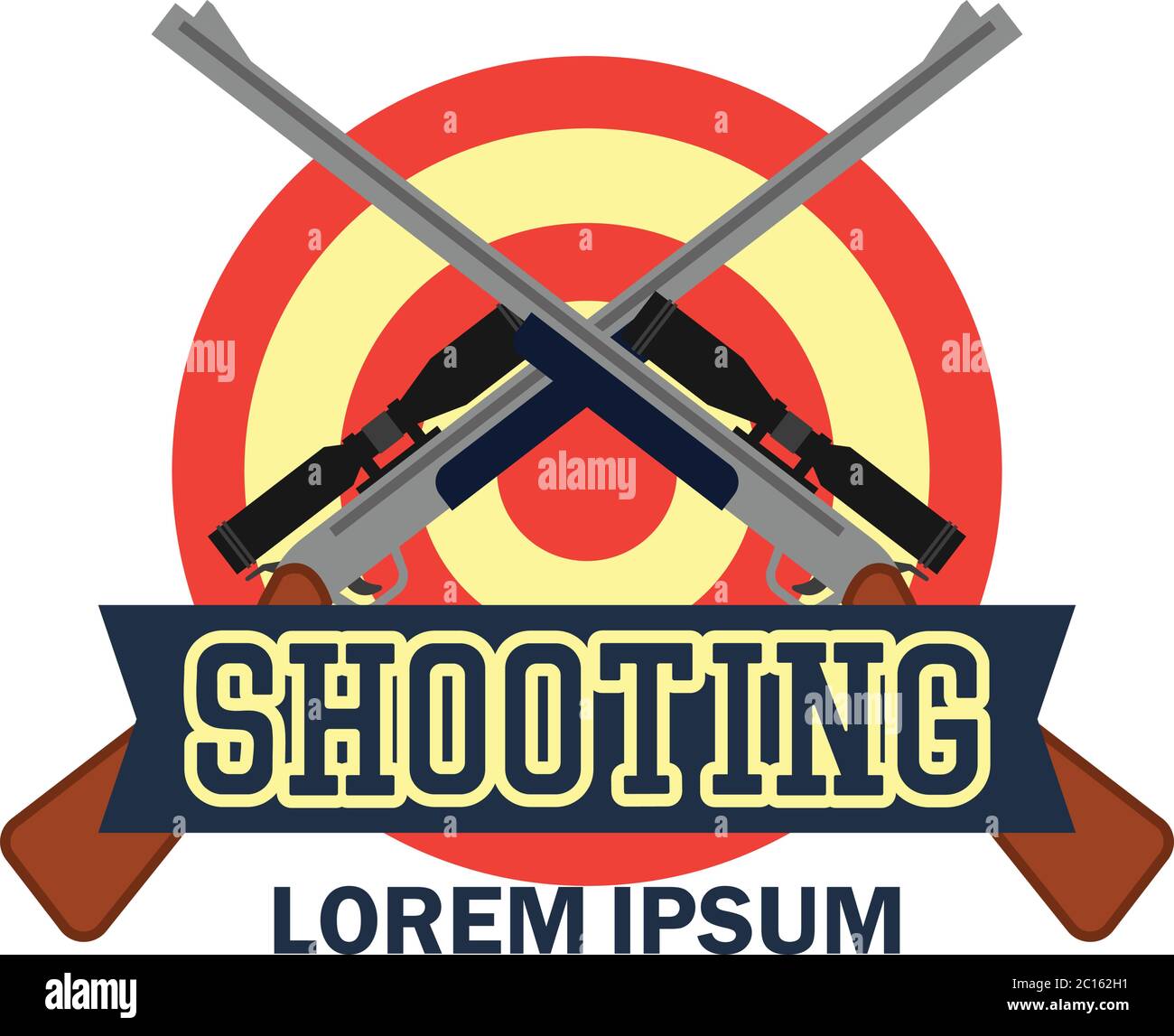 shooting logo with text space for your slogan / tag line, vector ...