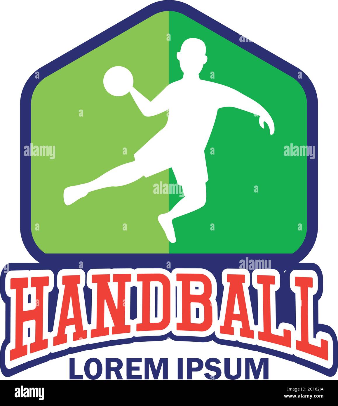 handball logo with text space for your slogan / tag line, vector ...
