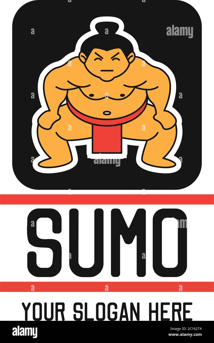 sumo icon with text space for your slogan / tag line, vector ...