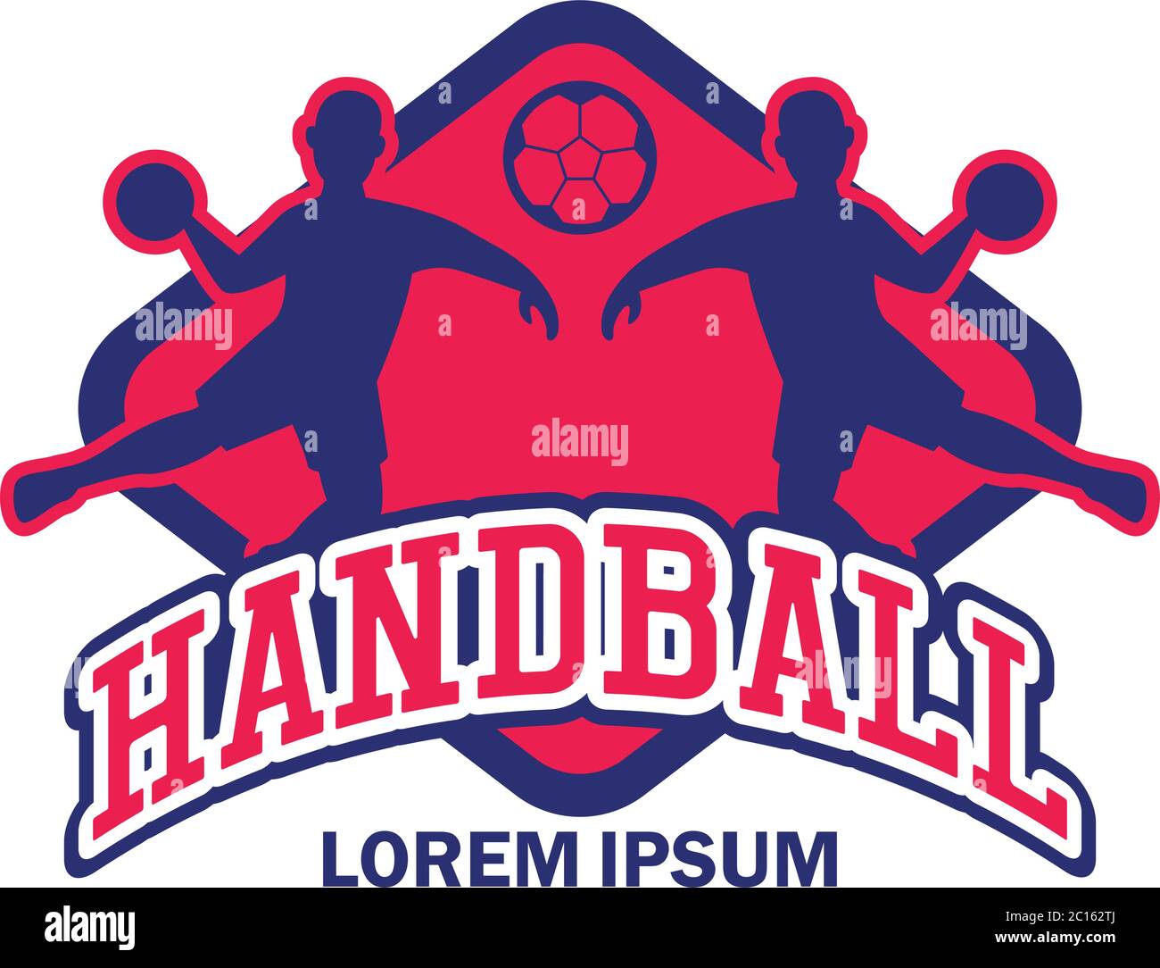 handball logo with text space for your slogan / tag line, vector ...