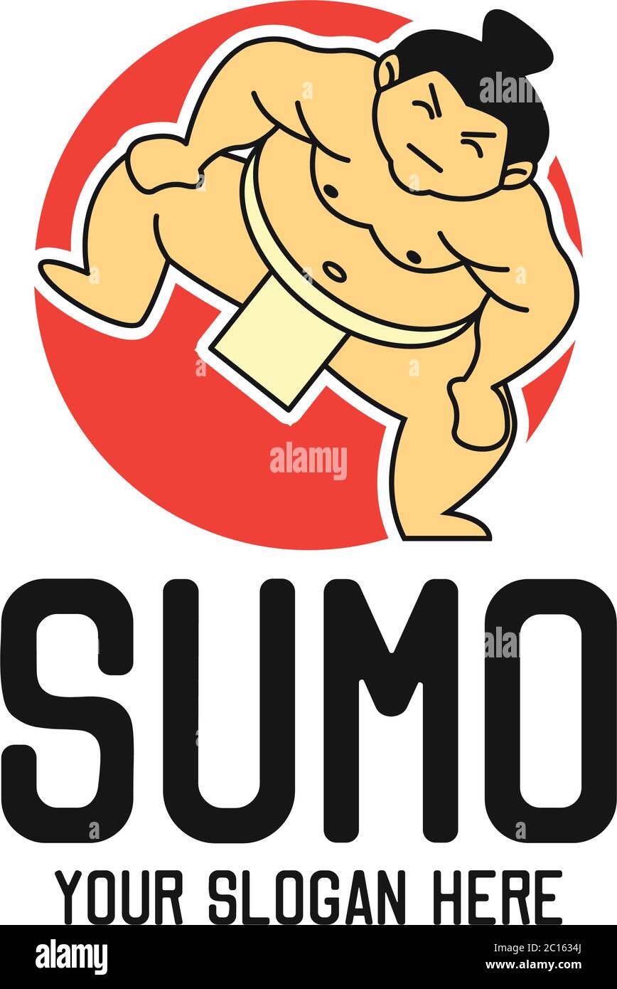 sumo icon with text space for your slogan / tag line, vector ...