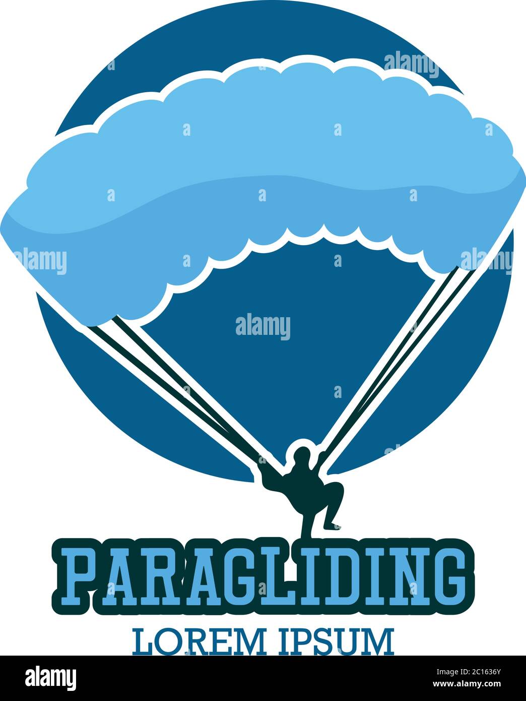 Tandem paraglider Stock Vector Images - Alamy